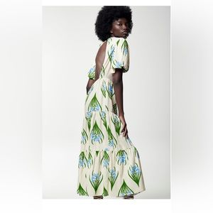 Zara | Dresses | Zara Balloon Sleeve Maxi Dress | Poshmark